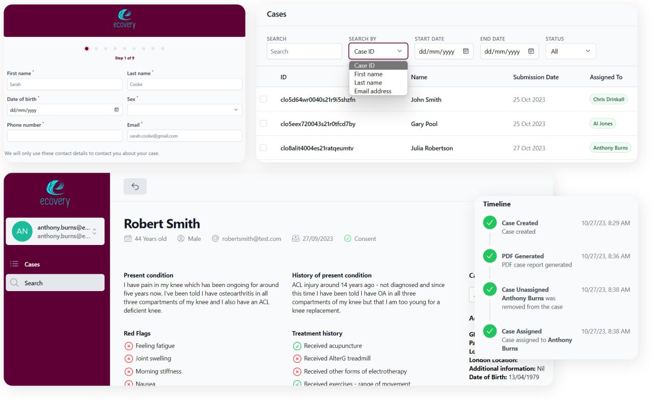 ecovery - Clinical Triage Platform